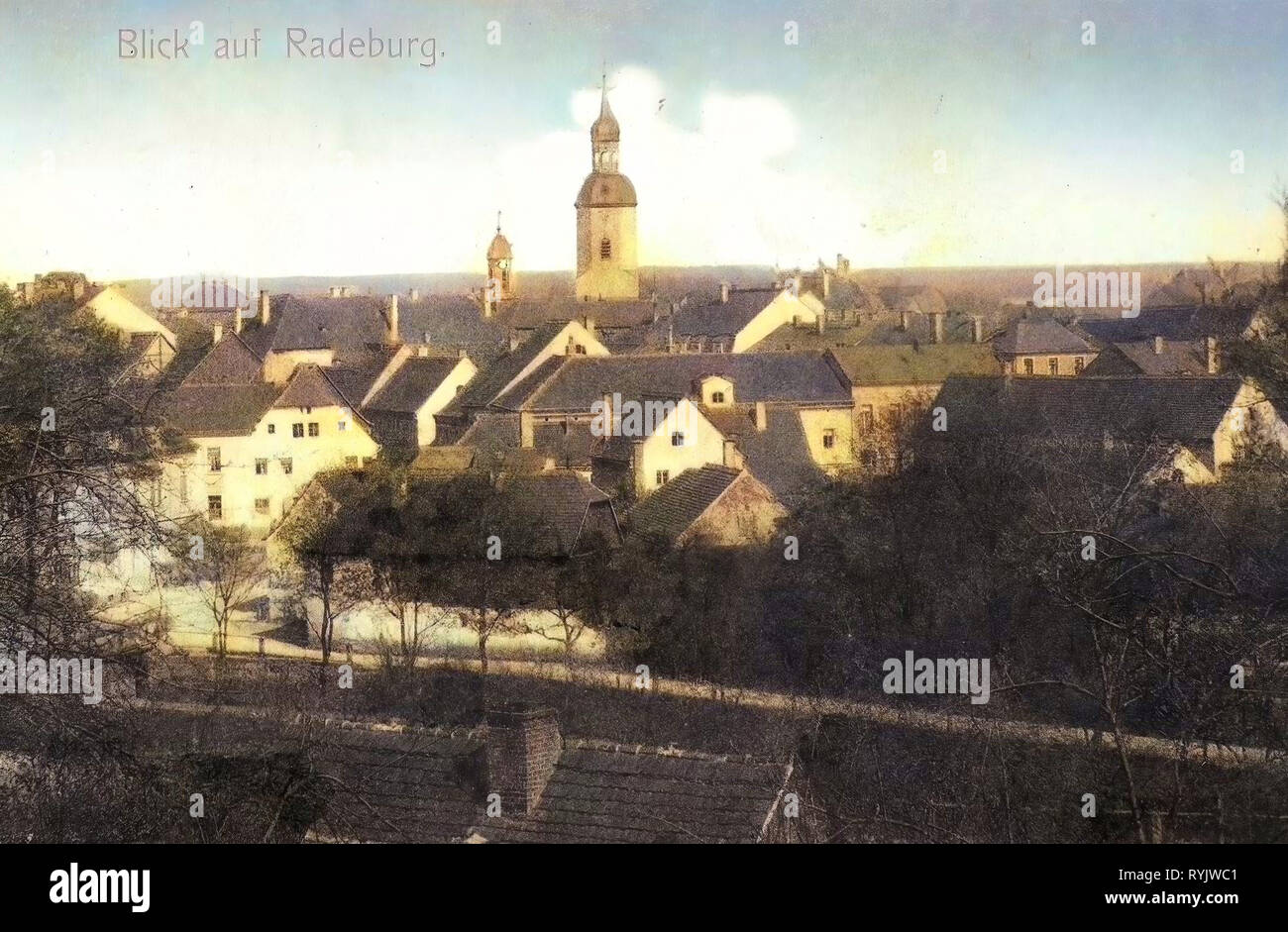 Buildings in Radeburg, Stadtkirche Radeburg, 1911, Landkreis Meißen ...