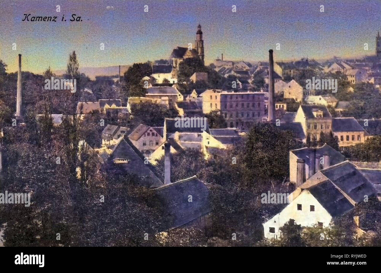 St.-Marien-Kirche (Kamenz), Buildings in Kamenz, 1911, Landkreis ...