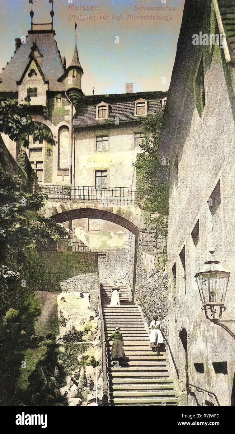 Outside stairs in Saxony, Bridges in Meißen, Buildings in Meißen ...
