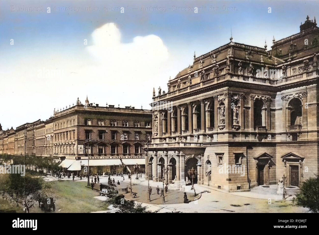 Historical images of the Hungarian State Opera House, 1911, Budapest ...