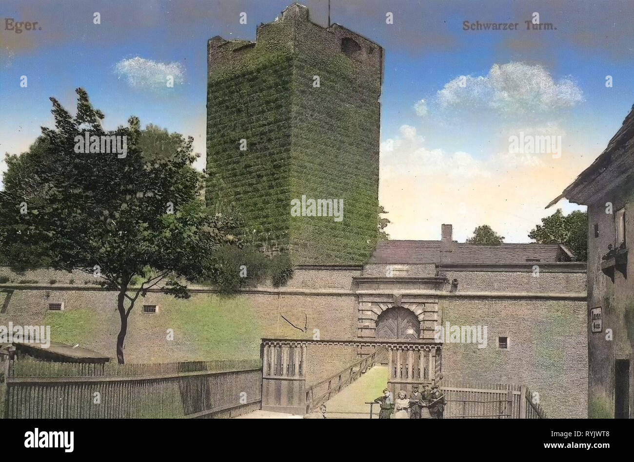 1911, Karlovy Vary Region, History of Cheb Castle, Černá věž (Cheb ...