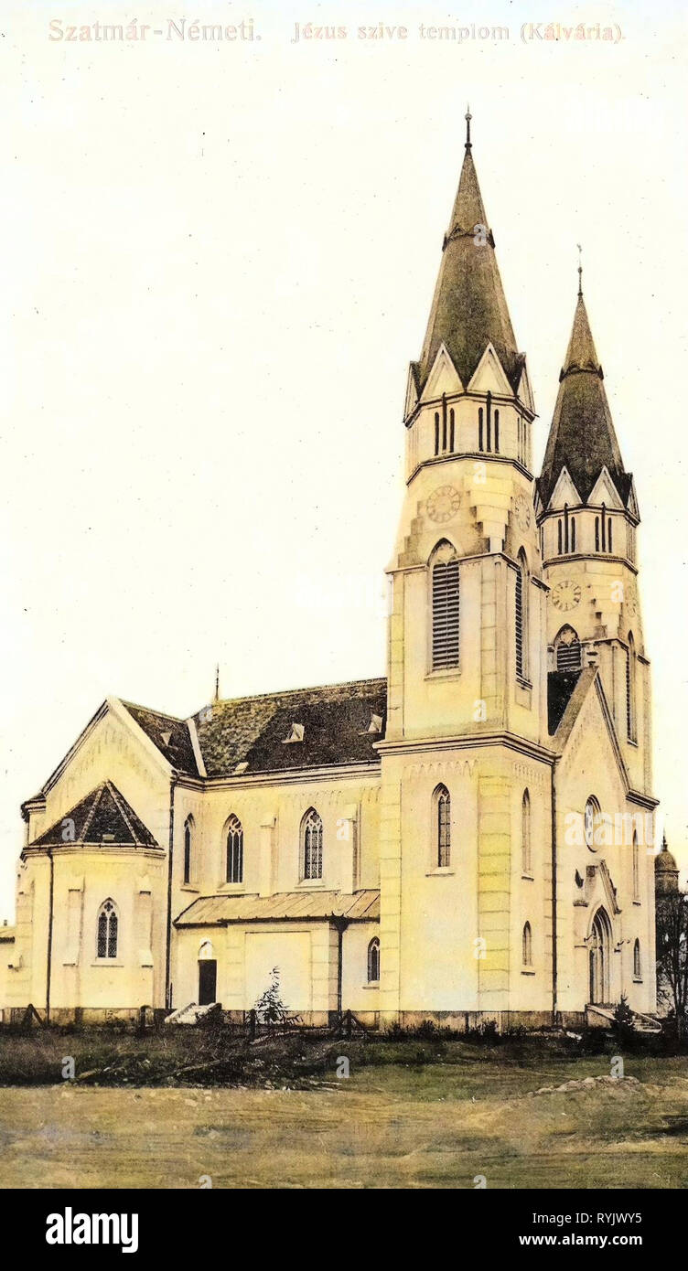 Calvaria church in Satu Mare, 1911, Satu Mare County, Szatmar, Nemeti ...