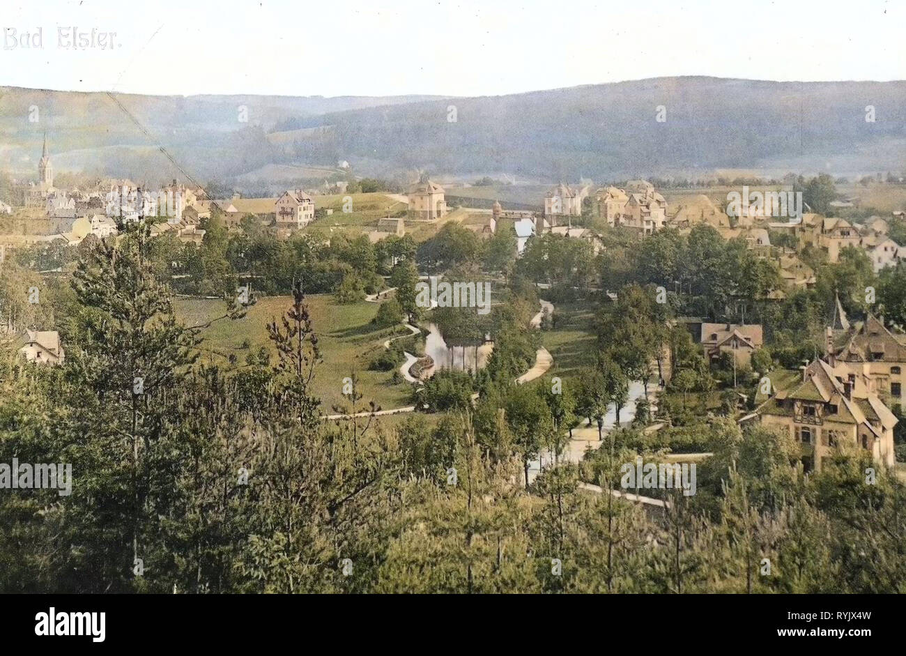 Views of Bad Elster, 1911, Vogtlandkreis, Bad Elster, Germany Stock ...