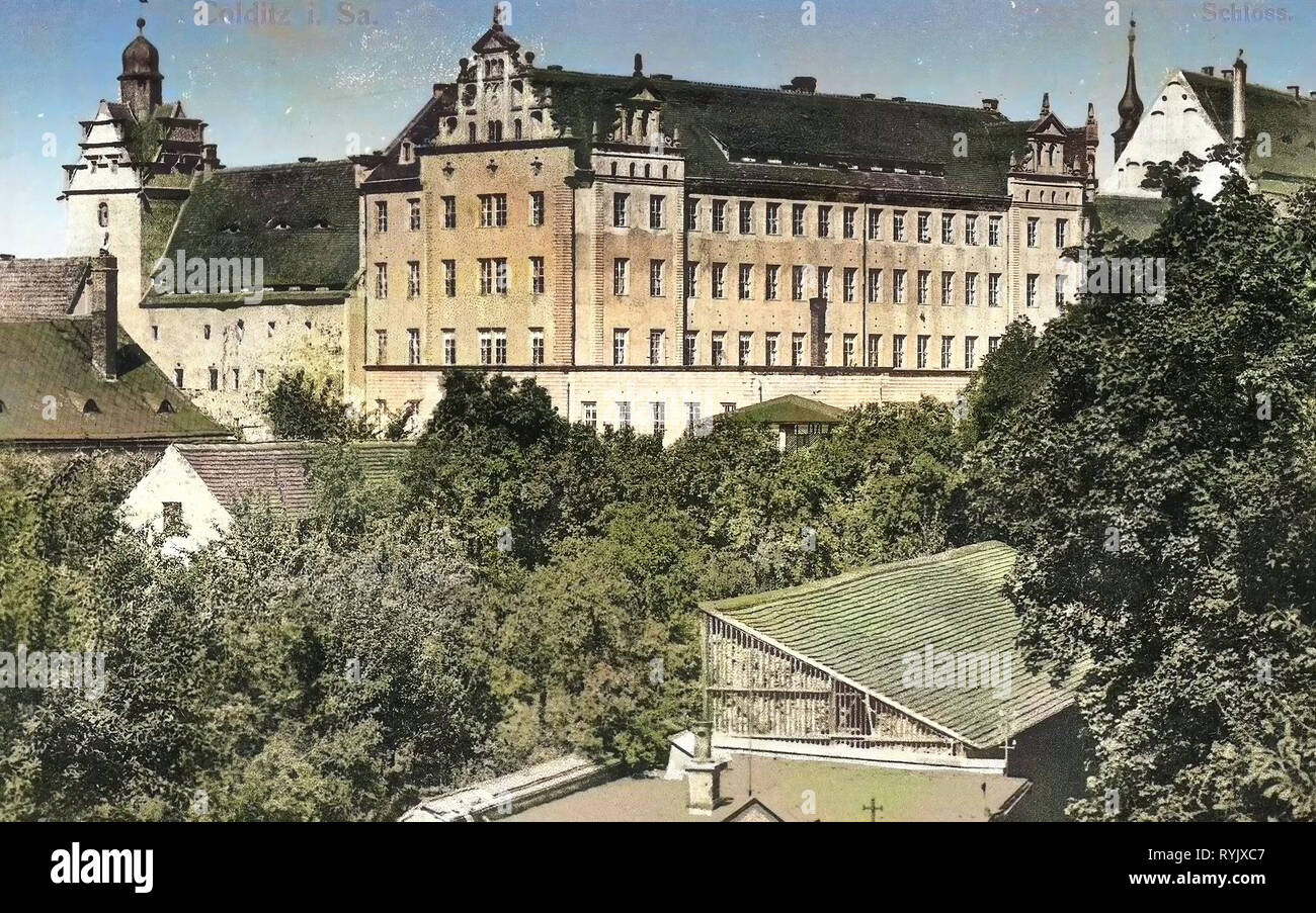 Schloss Colditz, 1912, Landkreis Leipzig, Colditz, Schloß, Germany ...