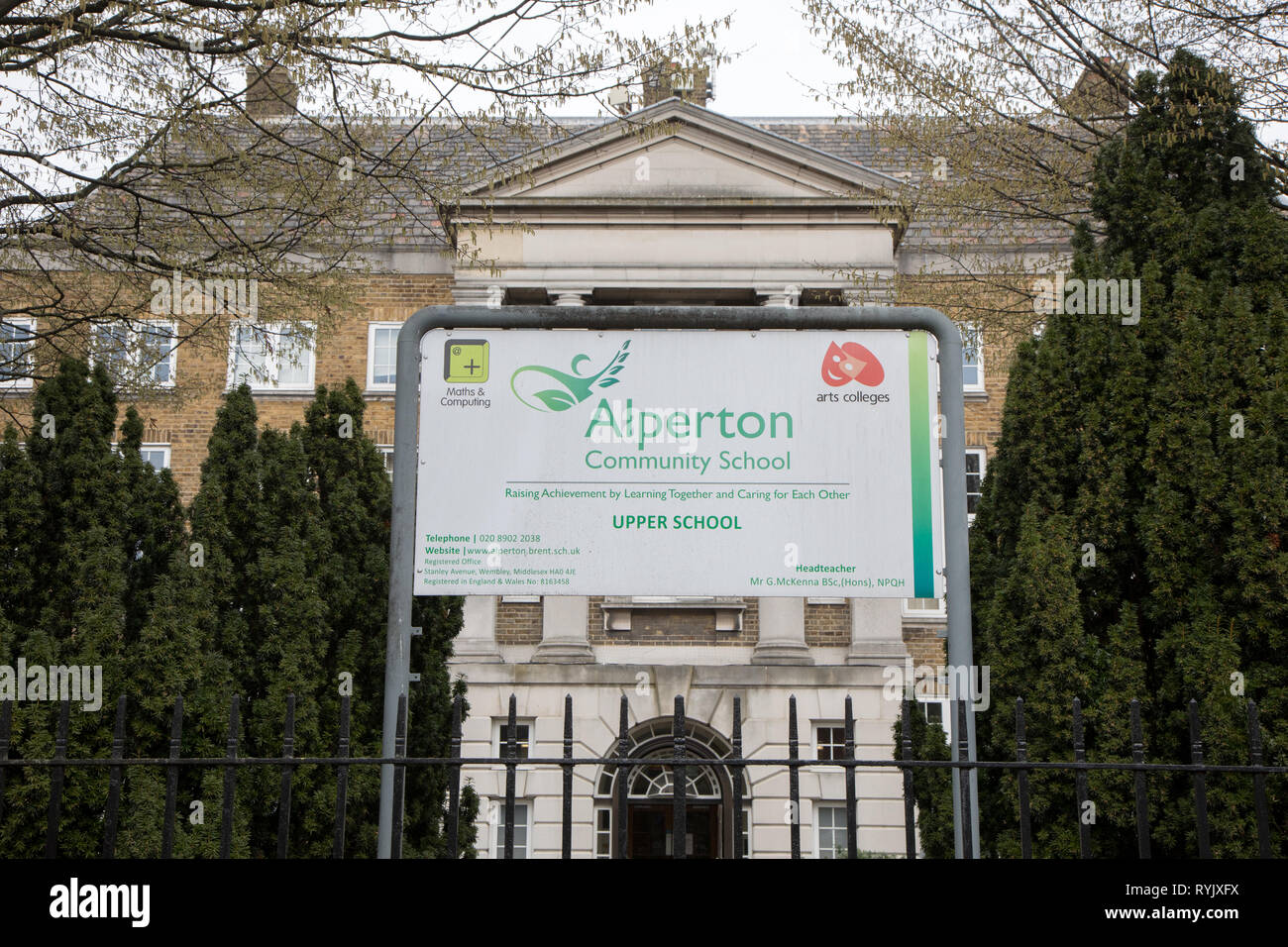 Alperton Community School Stock Photo - Alamy