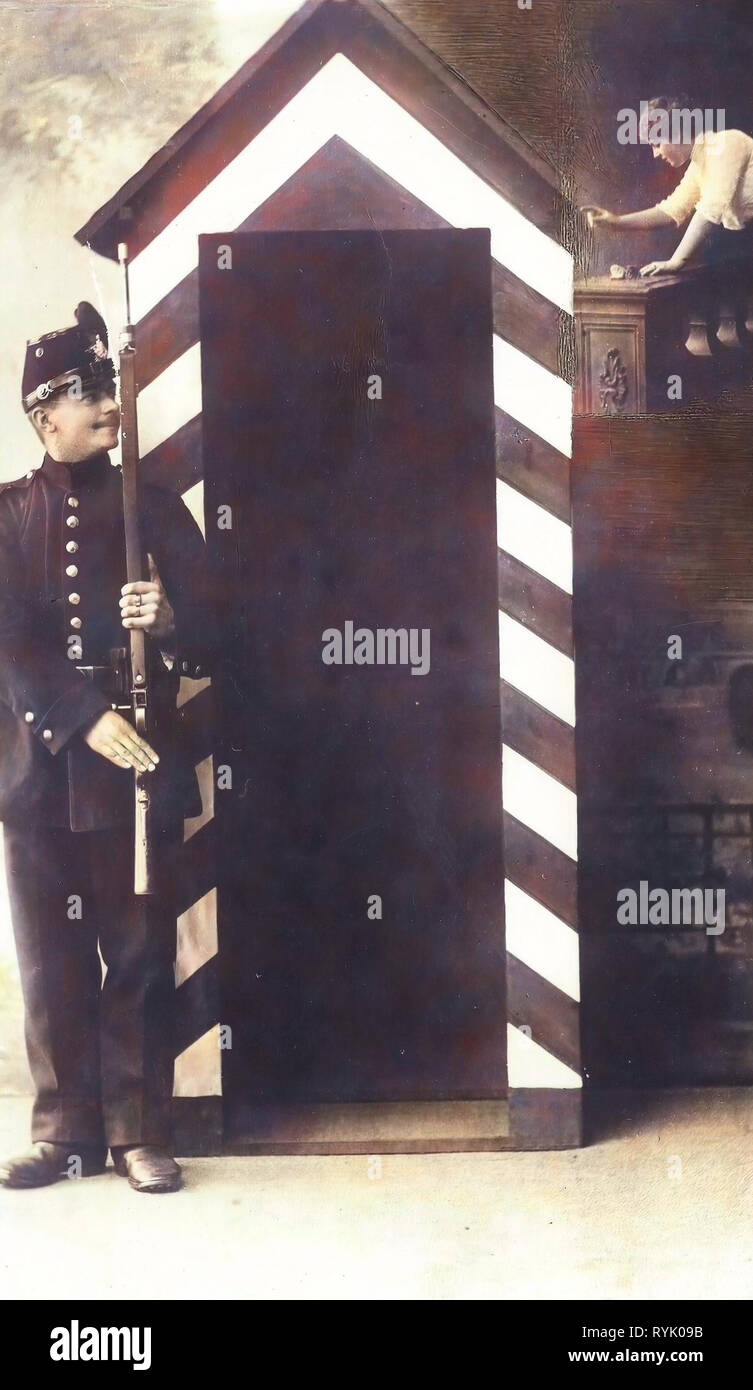 Sentry boxes in Germany (historical), Couples in love in Germany, Army ...