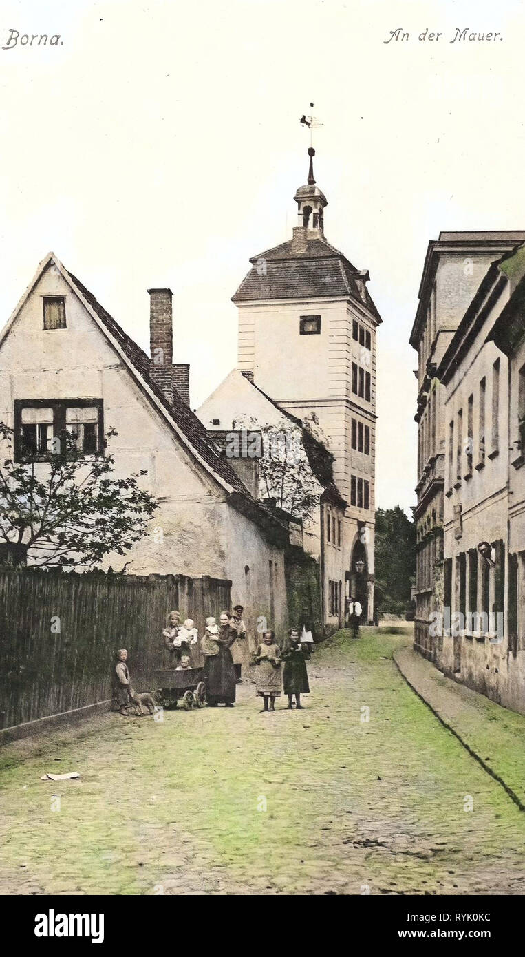 Buildings in Borna, Gate towers in Saxony, 1913, Landkreis Leipzig ... Buildings in Borna, Gate towers in Saxony, 1913, Landkreis Leipzig ...