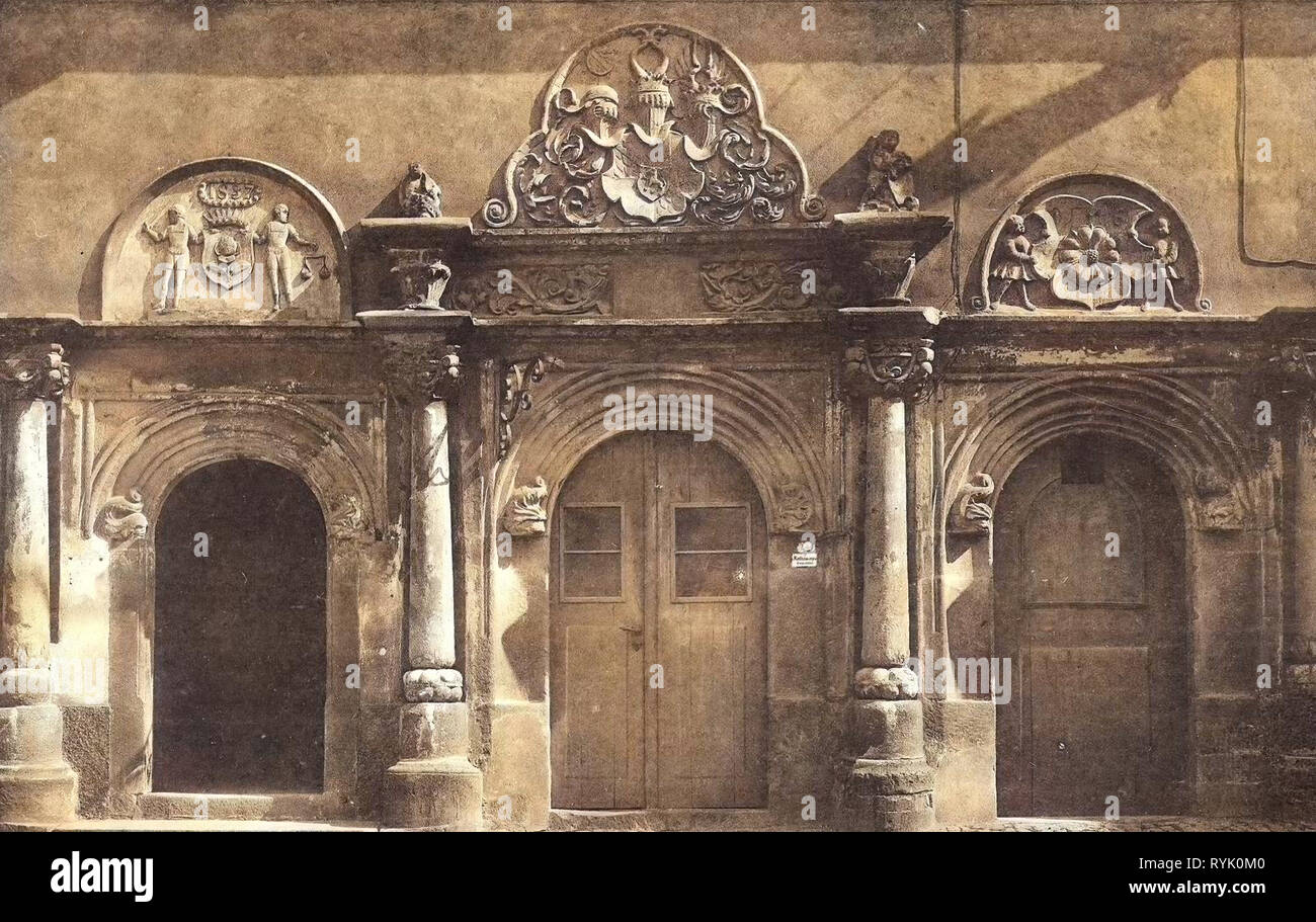 Doors in Saxony, Rathaus Penig, Coats of arms in Germany, 1913 ...