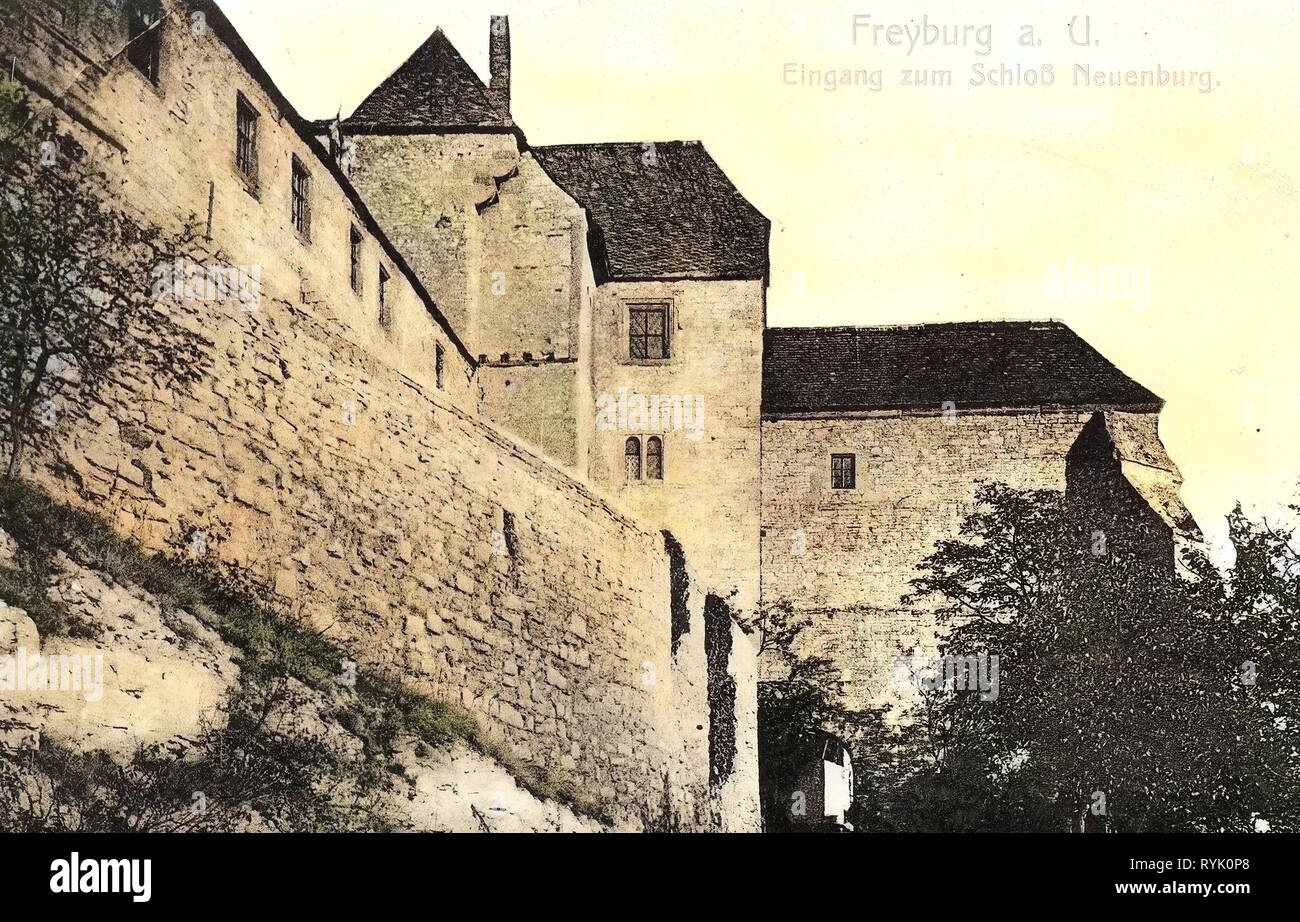 Neuenburg Castle (Freyburg), 1913, Saxony-Anhalt, Freyburg, Eingang zum ...