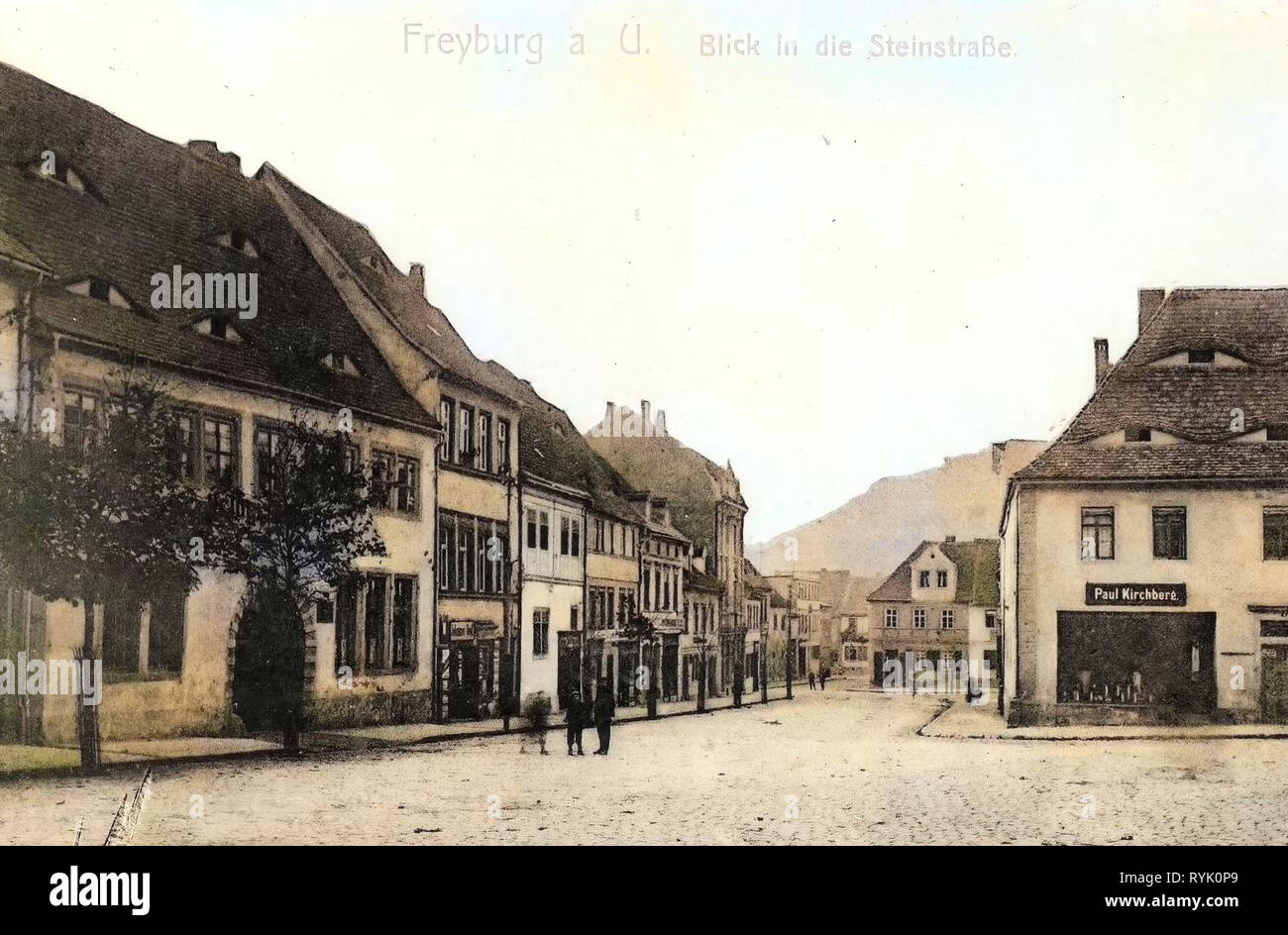 Buildings in Freyburg (Unstrut), 1913, Saxony-Anhalt, Freyburg, Blick ...
