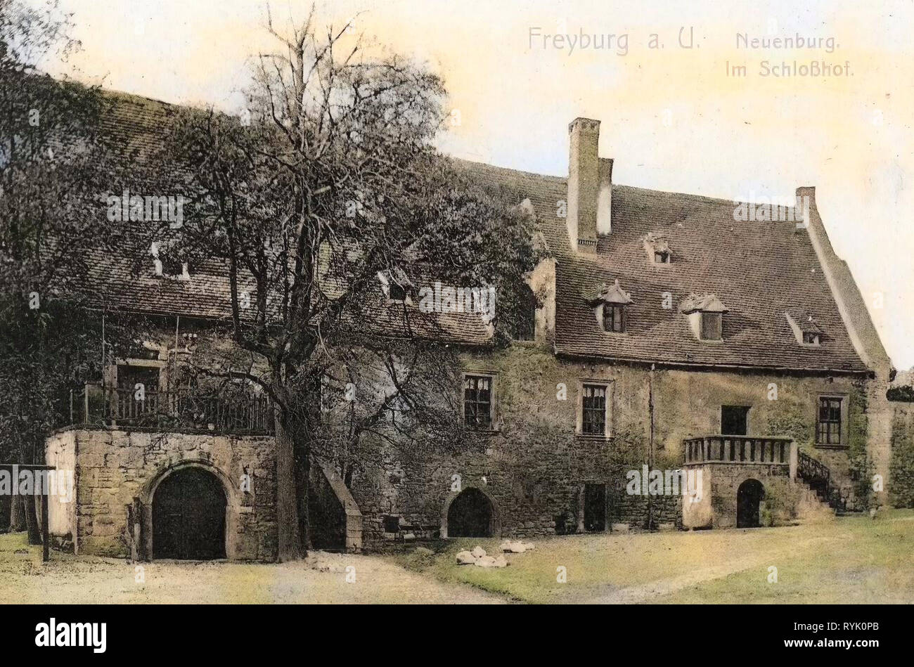 Neuenburg Castle (Freyburg), 1913, Saxony-Anhalt, Freyburg, Neuenburg ...