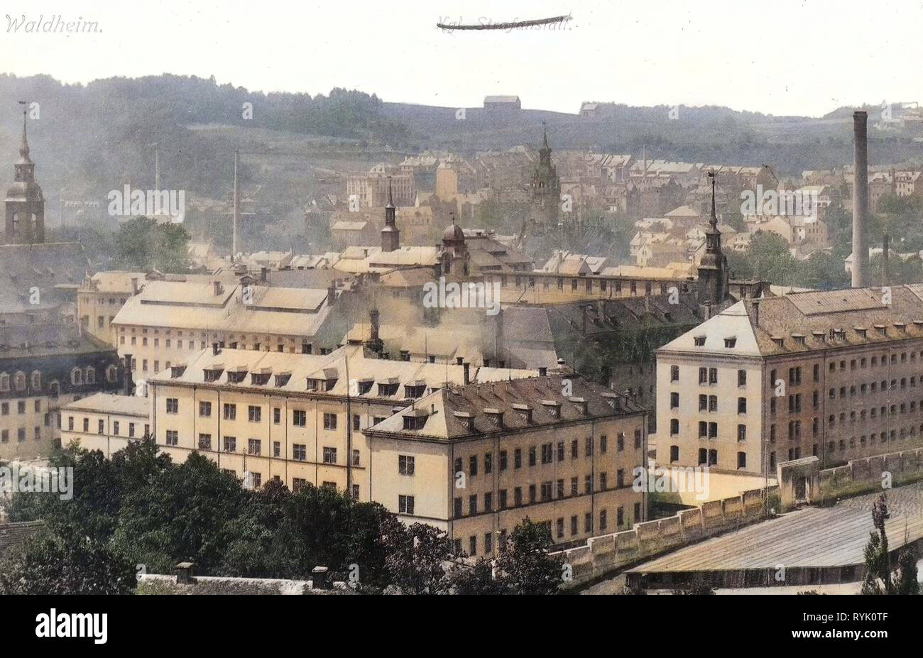 JVA Waldheim, 1913, Landkreis Mittelsachsen, Waldheim, Königliche ...