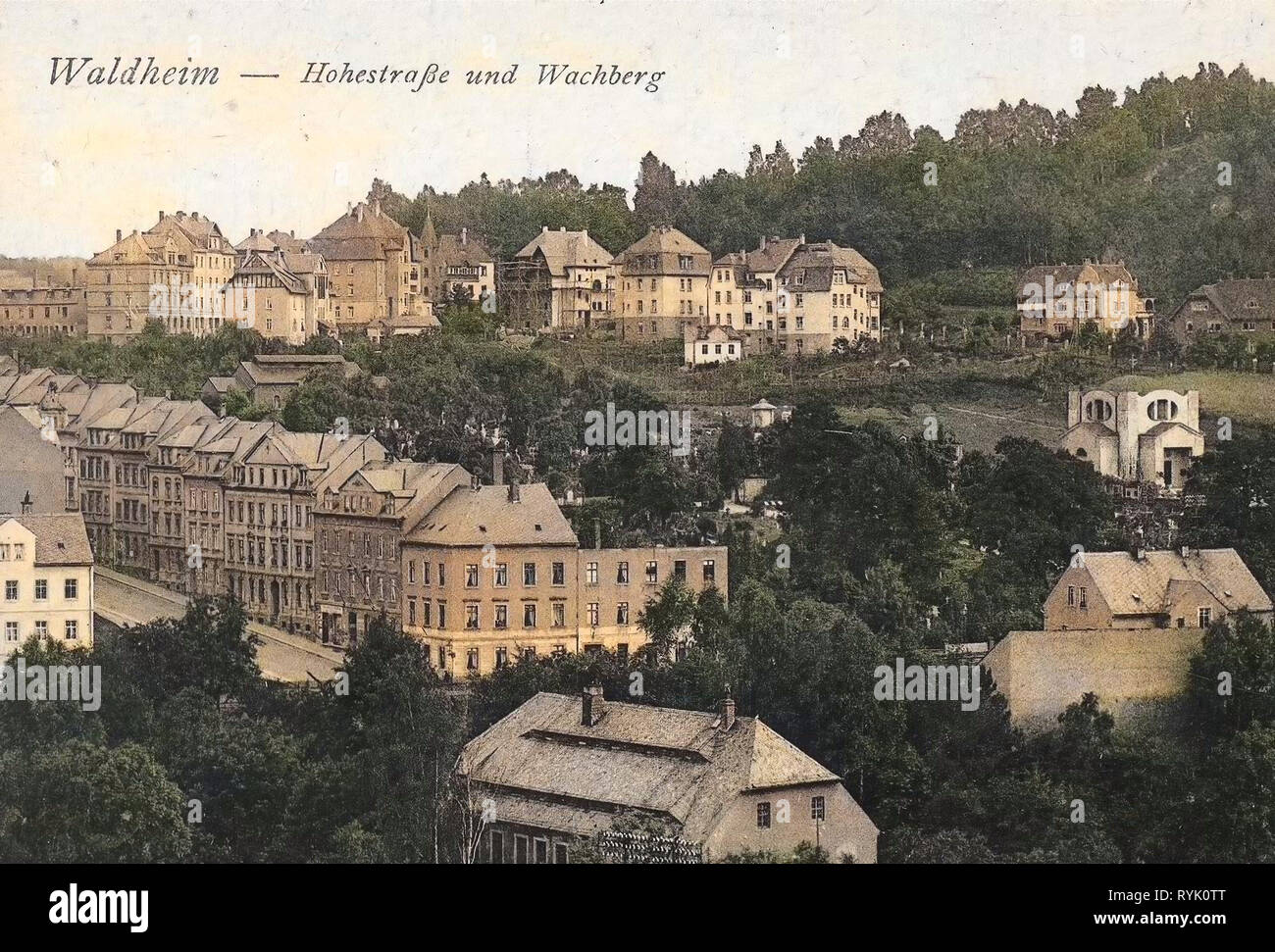 Buildings in Waldheim, 1913, Landkreis Mittelsachsen, Waldheim ...