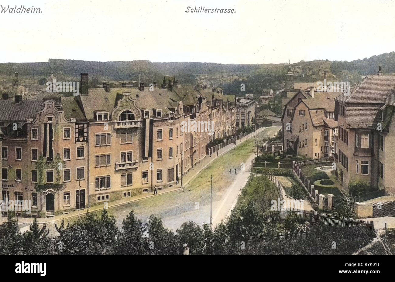 Buildings in Waldheim, 1913, Landkreis Mittelsachsen, Waldheim ...