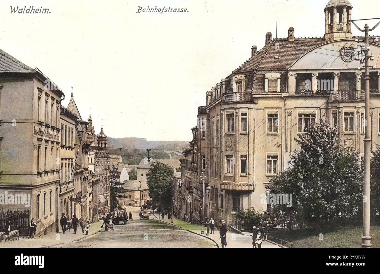 Buildings in Waldheim, 1913, Landkreis Mittelsachsen, Waldheim ...