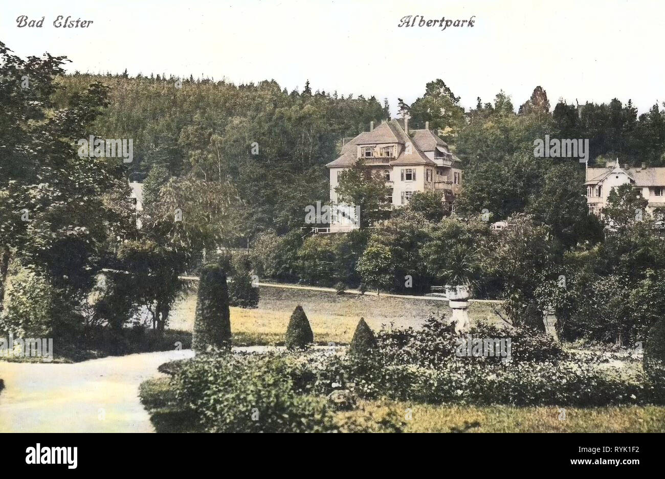 Parks in Saxony, Buildings in Bad Elster, 1913, Vogtlandkreis, Bad ...