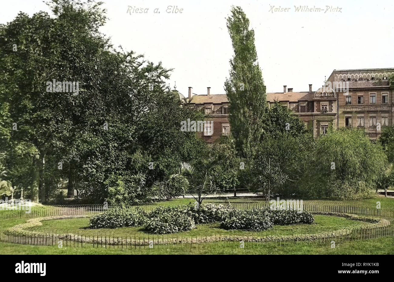 Buildings in Riesa, 1913, Landkreis Meißen, Riesa, Kaiser, Wilhelm ...