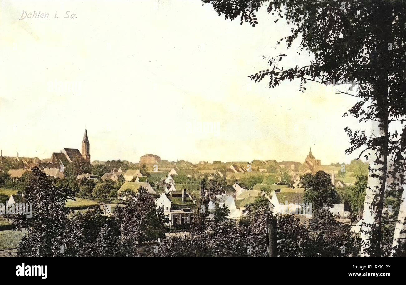 Buildings in Dahlen, Churches in Dahlen, 1913, Landkreis Nordsachsen ...