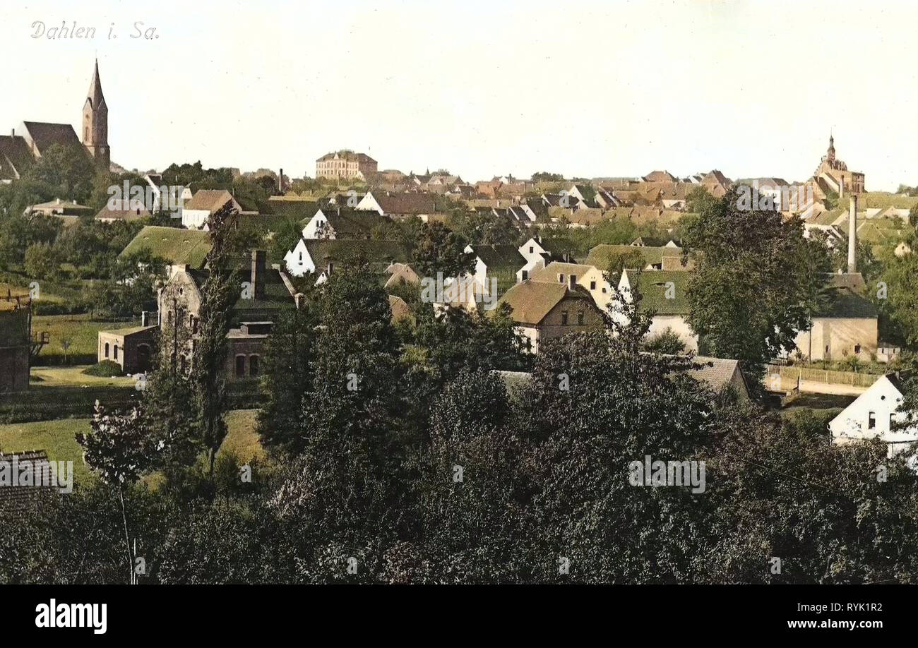 Buildings in Dahlen, Churches in Dahlen, 1913, Landkreis Nordsachsen ...