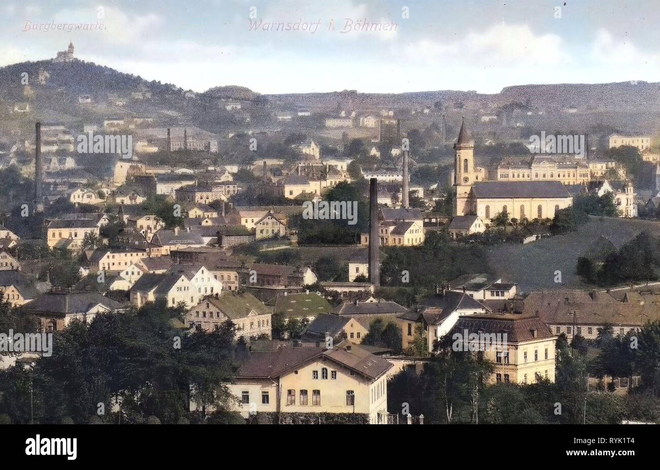 Buildings in Varnsdorf, Churches in Varnsdorf, 1913, Ústí nad Labem ...