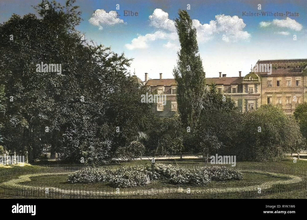 Buildings in Riesa, 1913, Landkreis Meißen, Riesa, Kaiser, Wilhelm ...