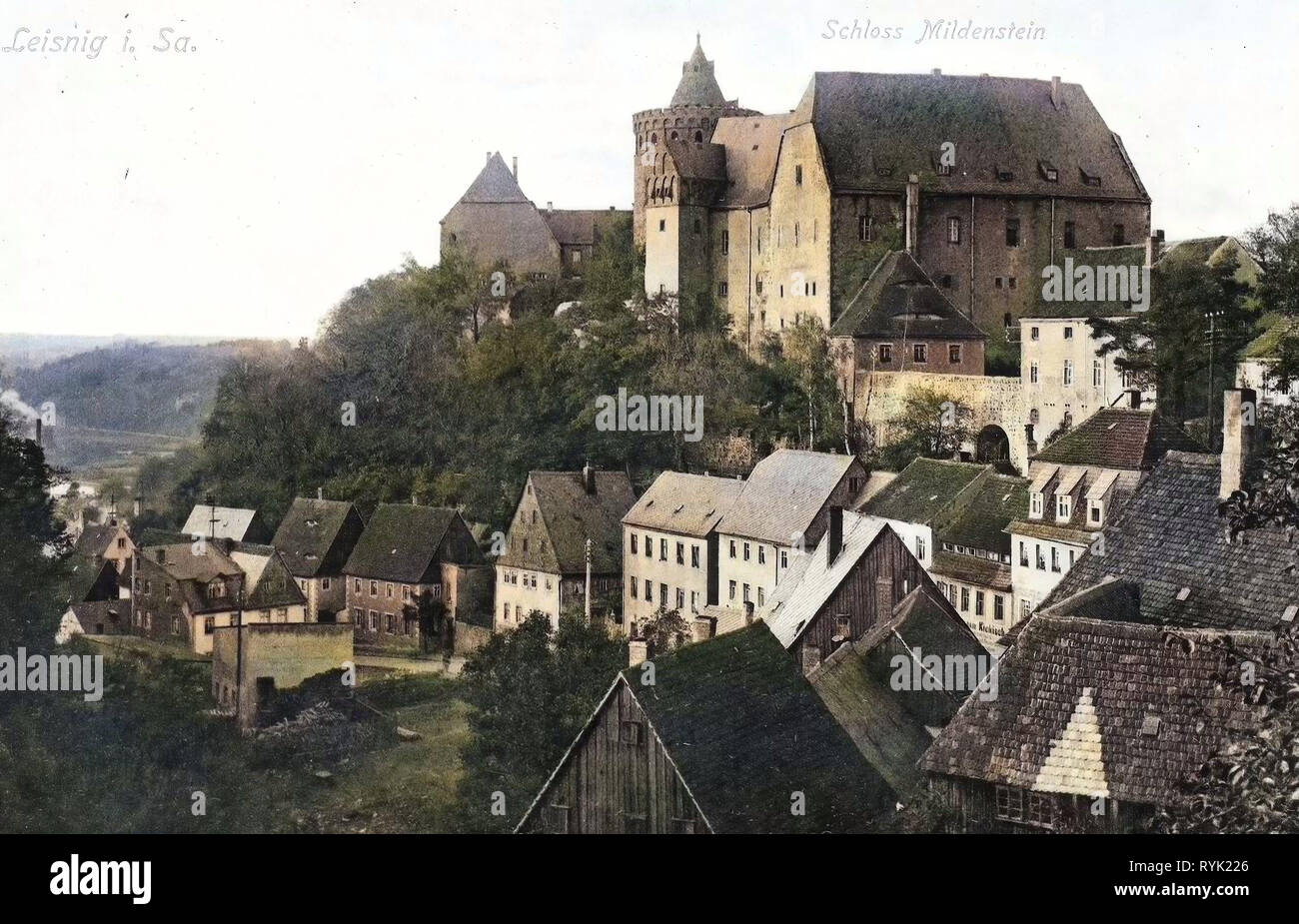 Burg Mildenstein, Buildings in Leisnig, 1913, Landkreis Mittelsachsen ...