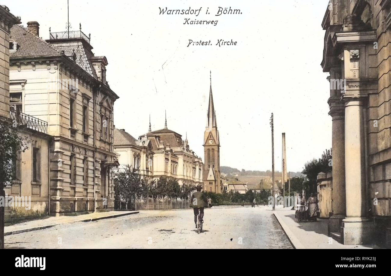 Churches in Varnsdorf, Buildings in Varnsdorf, 1914, Ústí nad Labem ...
