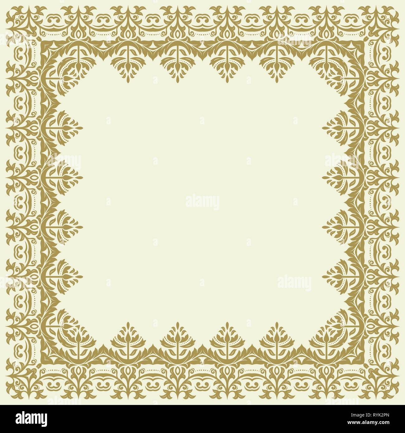 Floral Vector Fine Frame Stock Vector Image & Art - Alamy