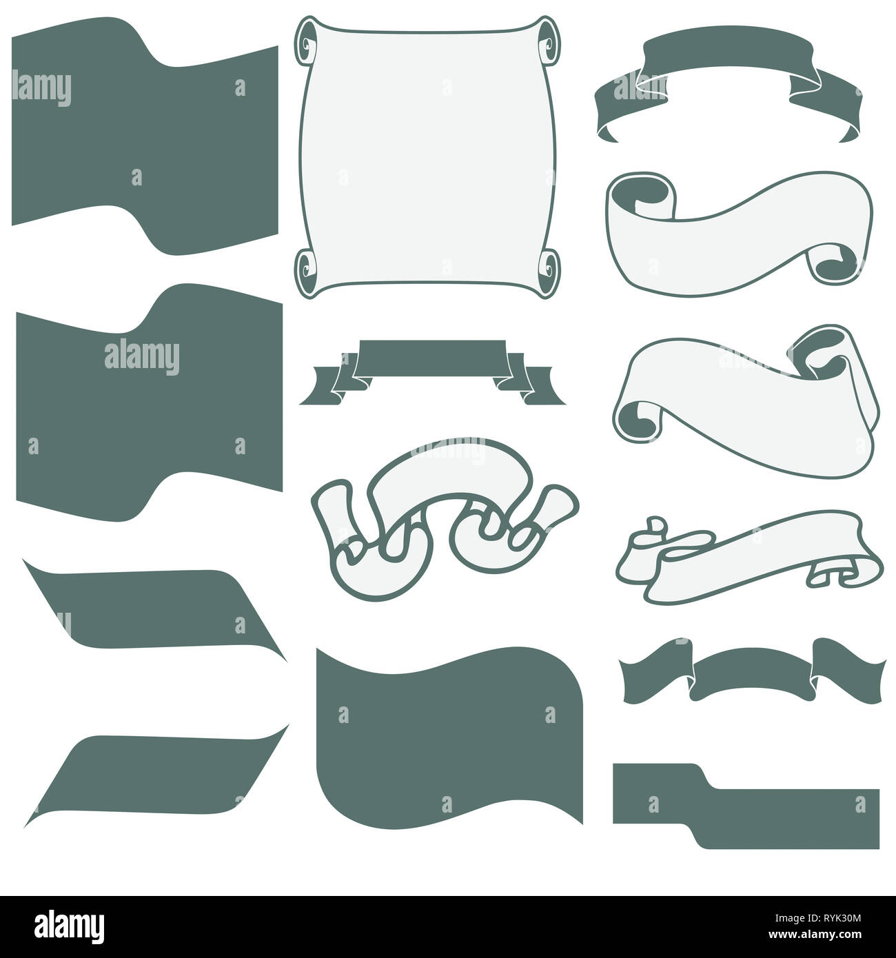 Gray banners hi-res stock photography and images - Alamy