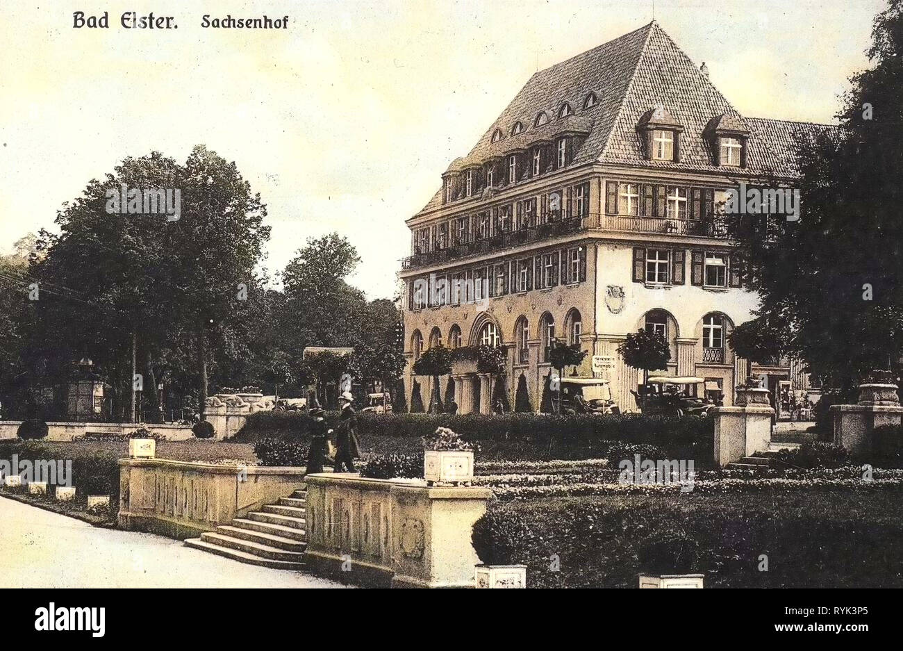 Buildings in Bad Elster, 1914, Vogtlandkreis, Bad Elster, Sachsenhof ...