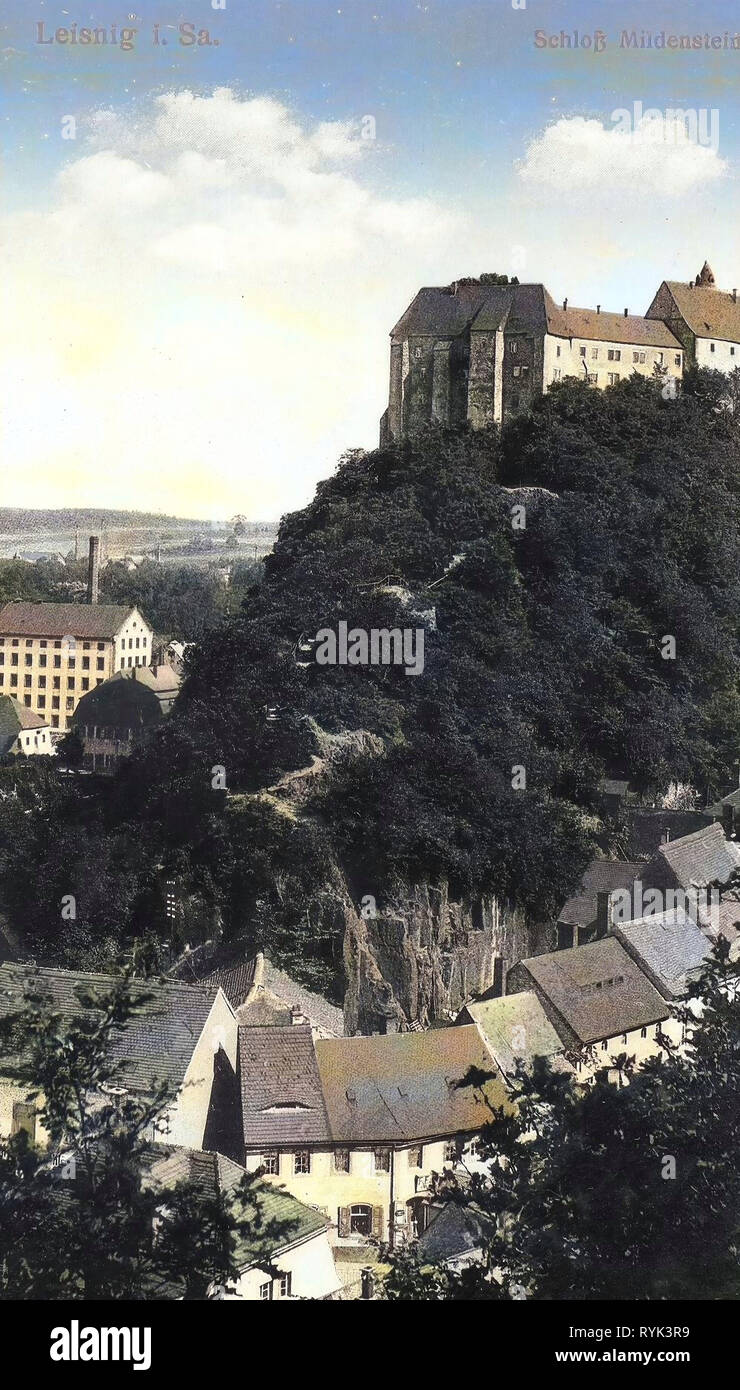 Burg Mildenstein, Buildings in Leisnig, 1914, Landkreis Mittelsachsen ...