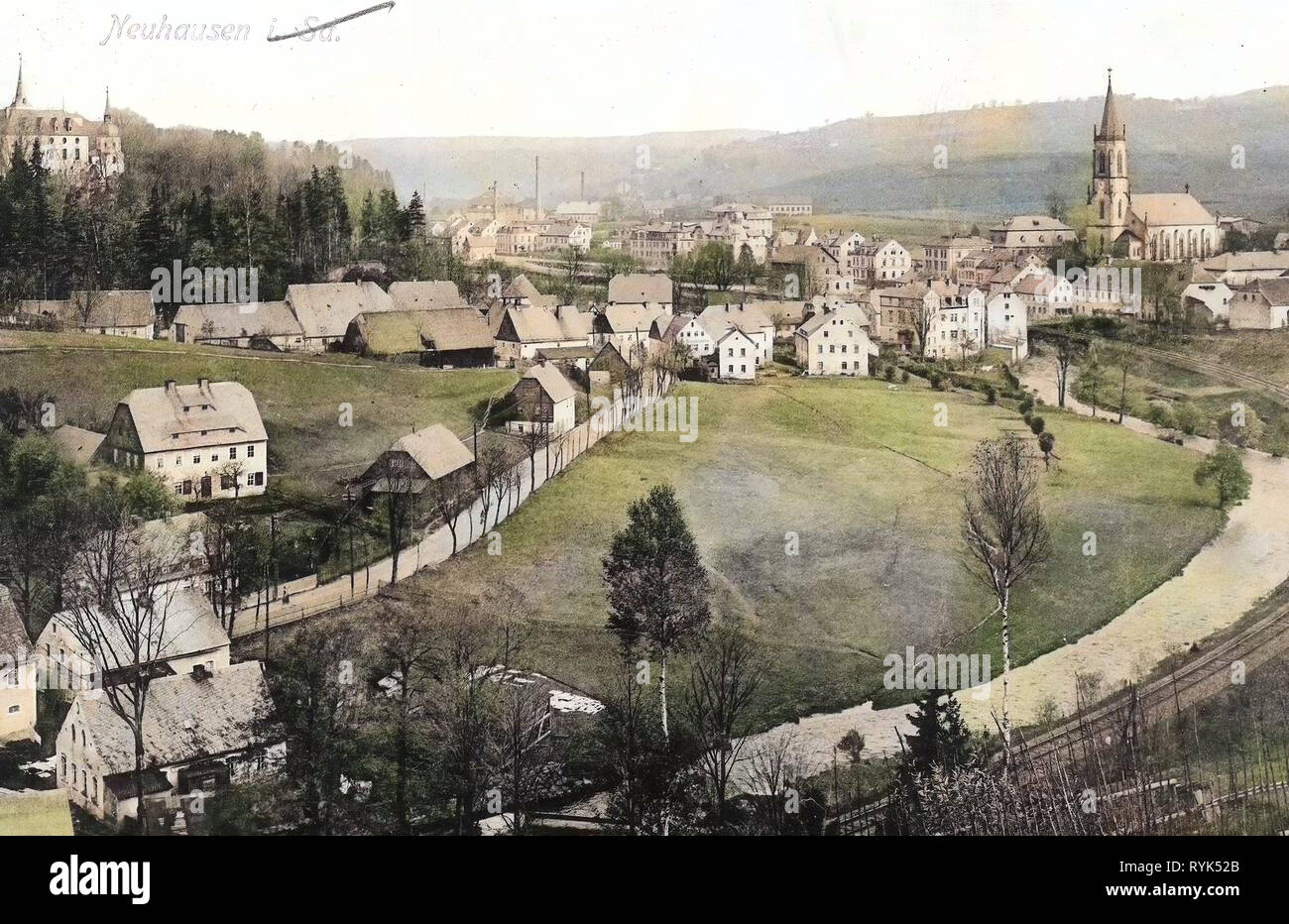 Schloss Purschenstein, Buildings in Neuhausen/Erzgeb., Churches in ...