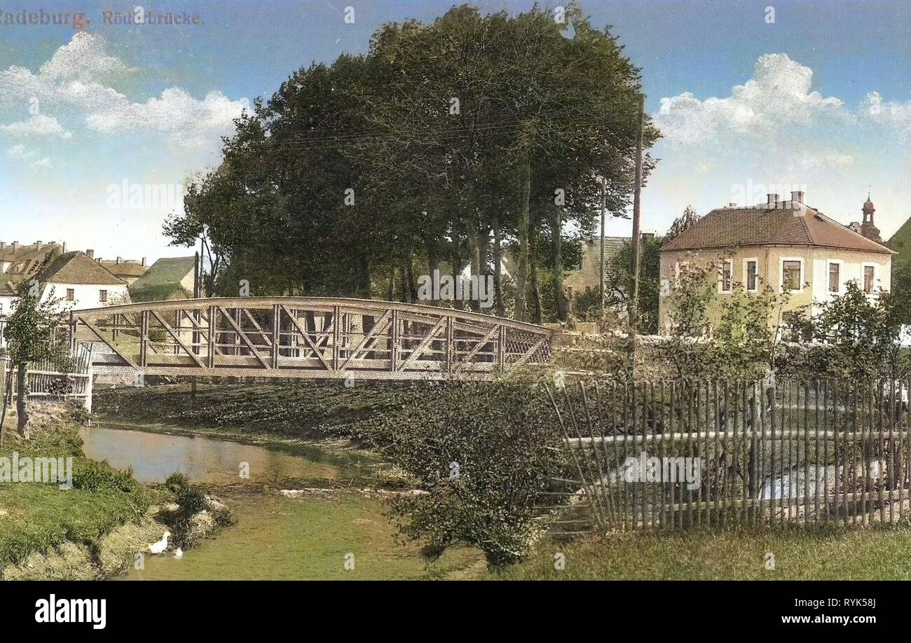 Bridges in Landkreis Meißen, Große Röder, Buildings in Radeburg ...