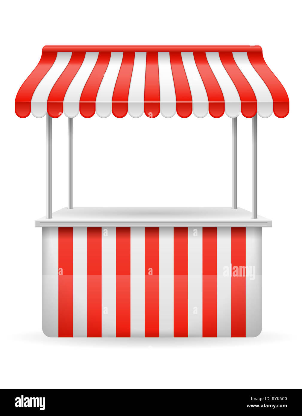 street food stall vector illustration isolated on white background ...