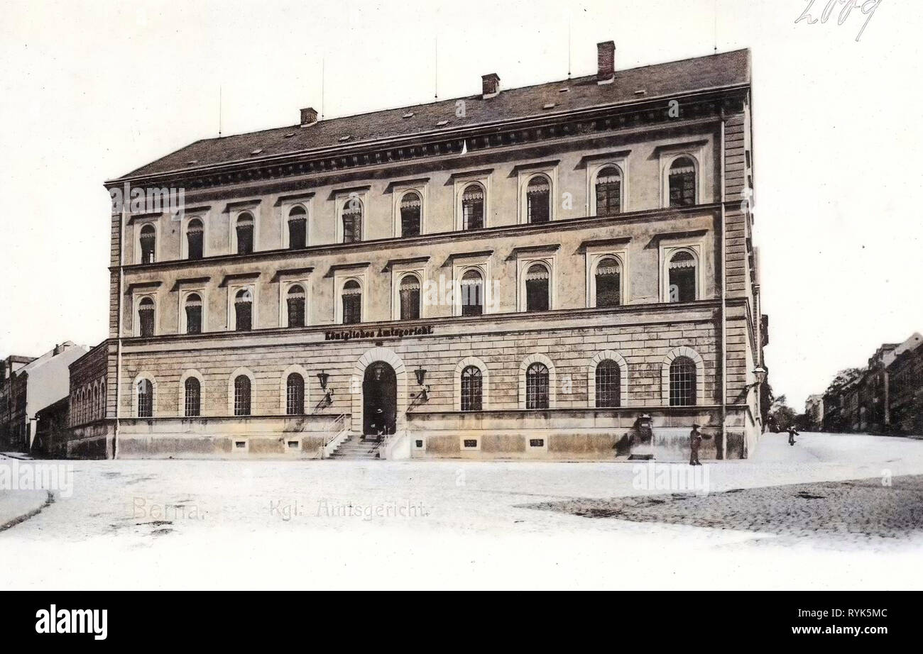 Courthouses in Saxony, Borna, 1901, Landkreis Leipzig, Amtsgericht ... Courthouses in Saxony, Borna, 1901, Landkreis Leipzig, Amtsgericht ...