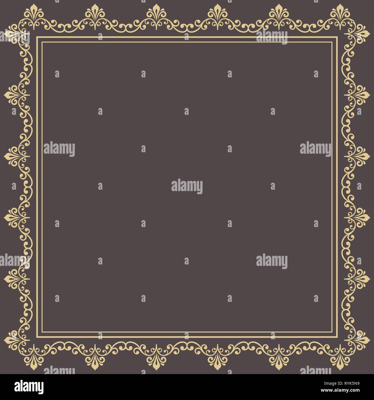 Floral Vector Fine Frame Stock Vector Image & Art - Alamy