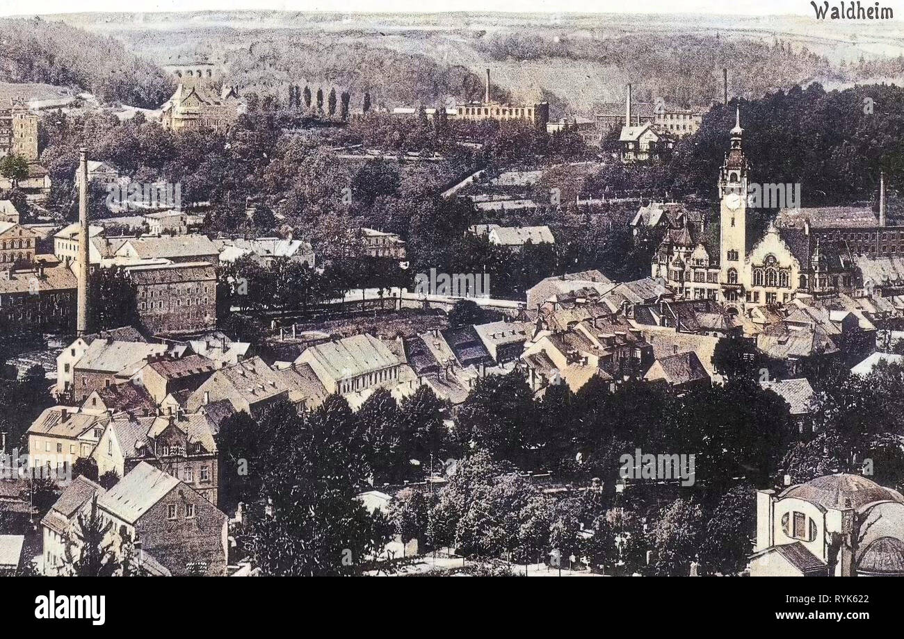 Buildings in Waldheim, Churches in Waldheim, Rathaus Waldheim, 1917 ...