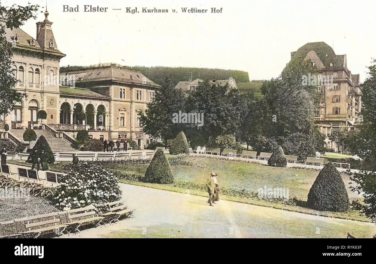 Kurhaus (Bad Elster), Park benches in Germany, Bad Elster Kurpark ...