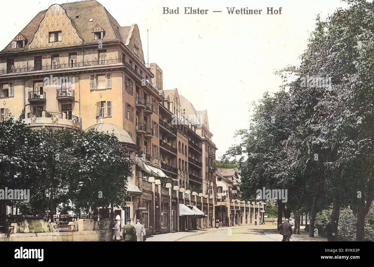 1917, Vogtlandkreis, Bad Elster, Wettiner Hof, Germany Stock Photo - Alamy
