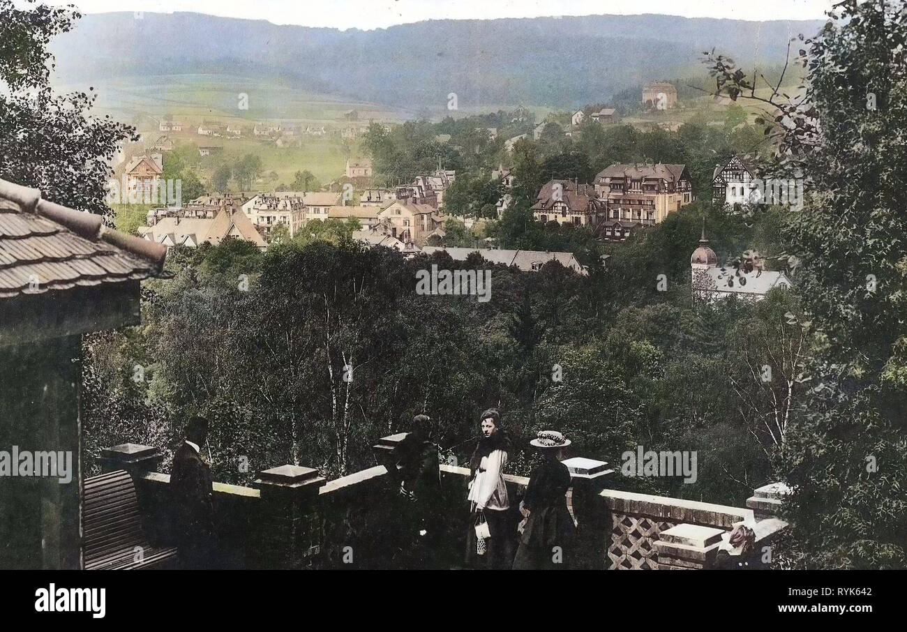 Scenic overlooks in Germany, Buildings in Bad Elster, 1917 ...