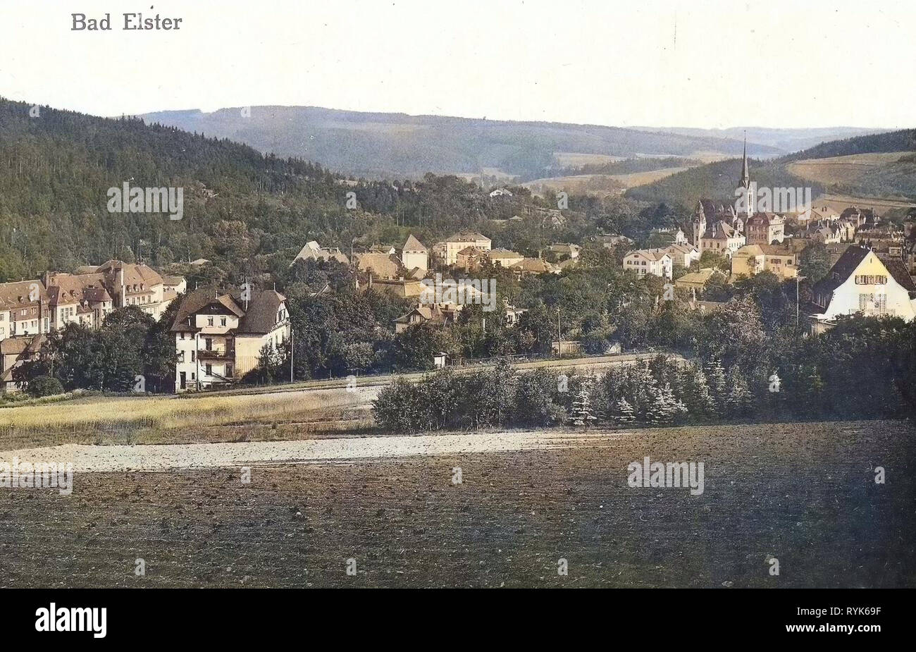 Views of Bad Elster, 1917, Vogtlandkreis, Bad Elster, Germany Stock ...