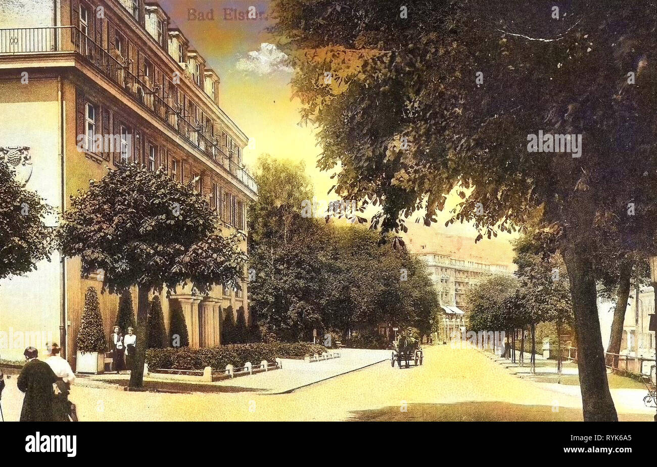 Buildings in Bad Elster, Hotels in Saxony, 1917, Vogtlandkreis, Bad ...