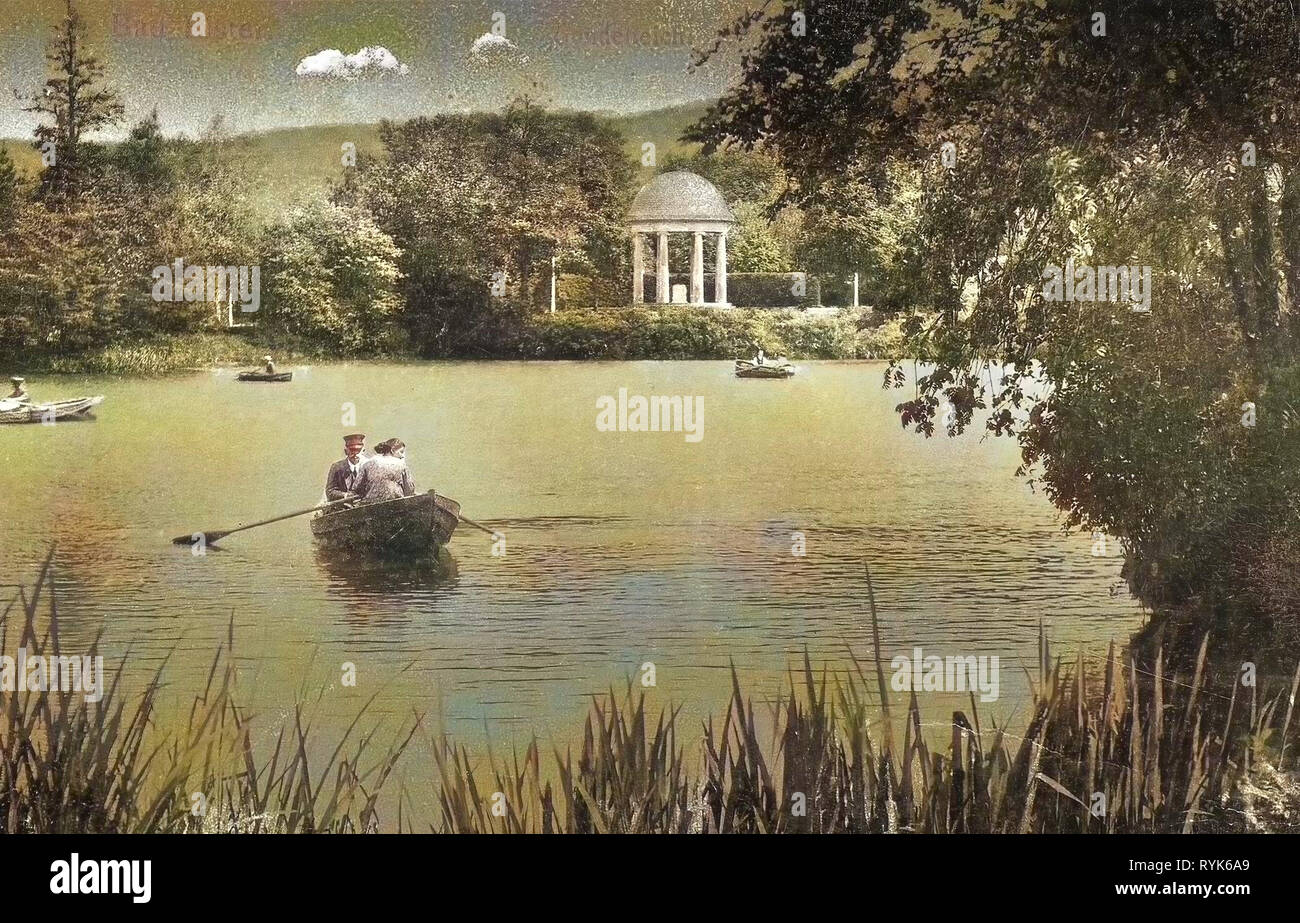 Bad Elster (Gondelteich), Floratempel (Bad Elster), Rowboats in Bad ...