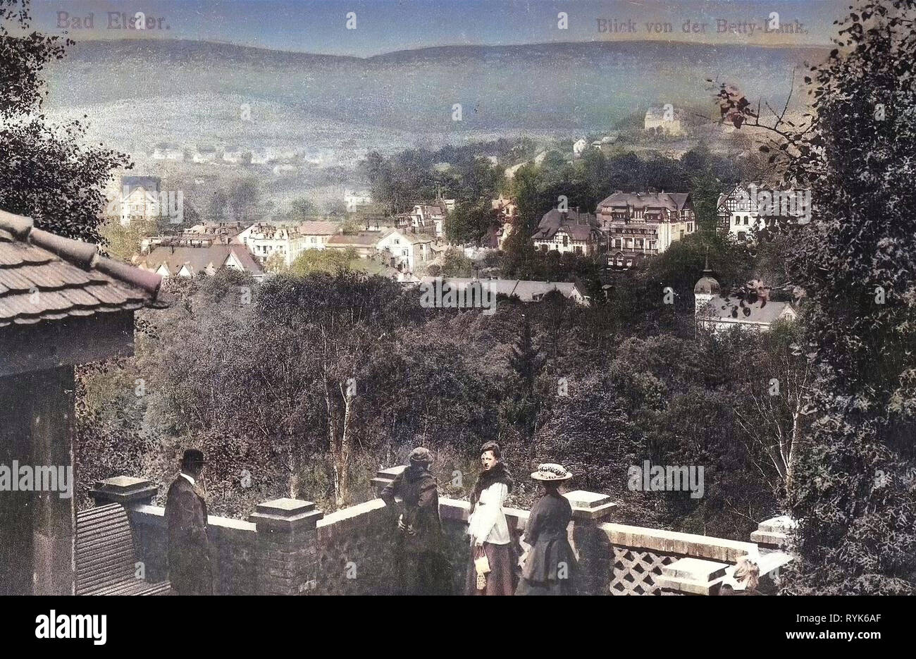 Scenic overlooks in Germany, Views of Bad Elster, 1917, Vogtlandkreis ...