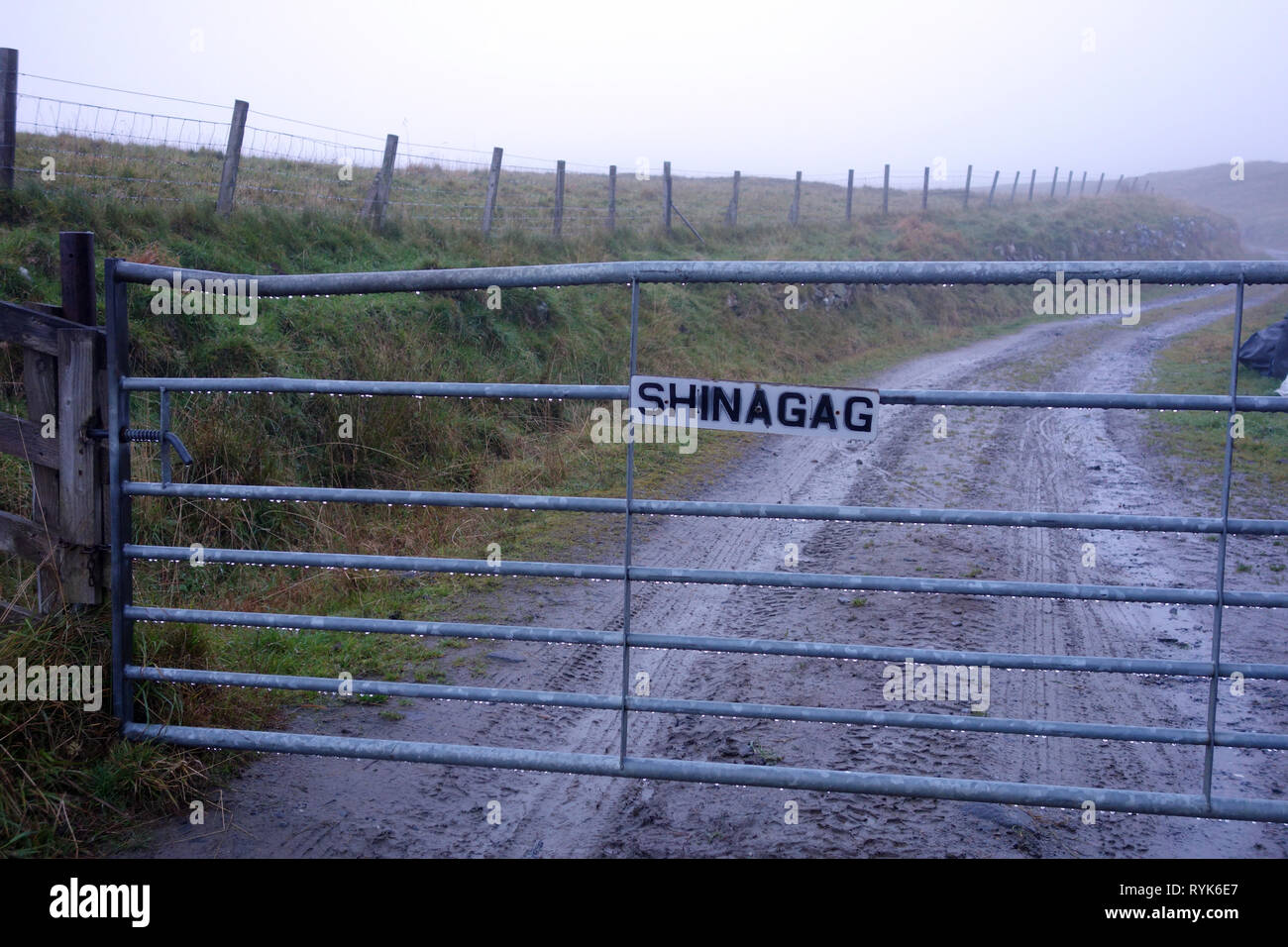 The Metal Gate and Track to the Farmstead Shinagag on Route to the ...