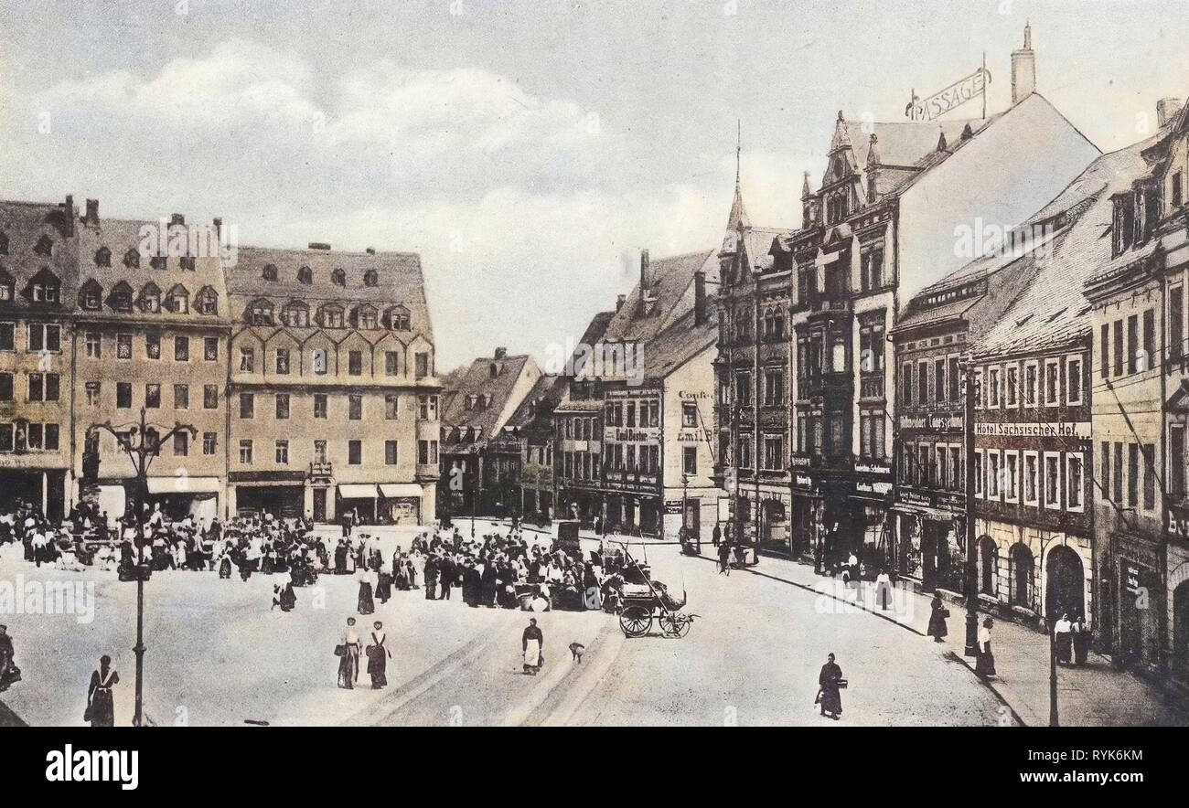 Markt (Mittweida), Buildings in Mittweida, Markets in Saxony, 1918 ...