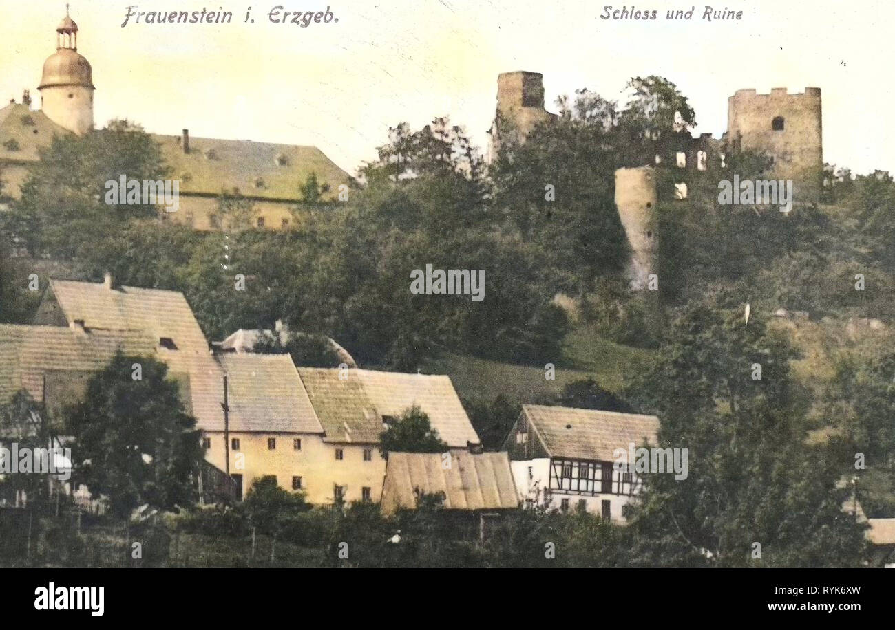 Schloss Frauenstein (Erzgebirge), Burg Frauenstein (Erzgebirge), 1918 ...