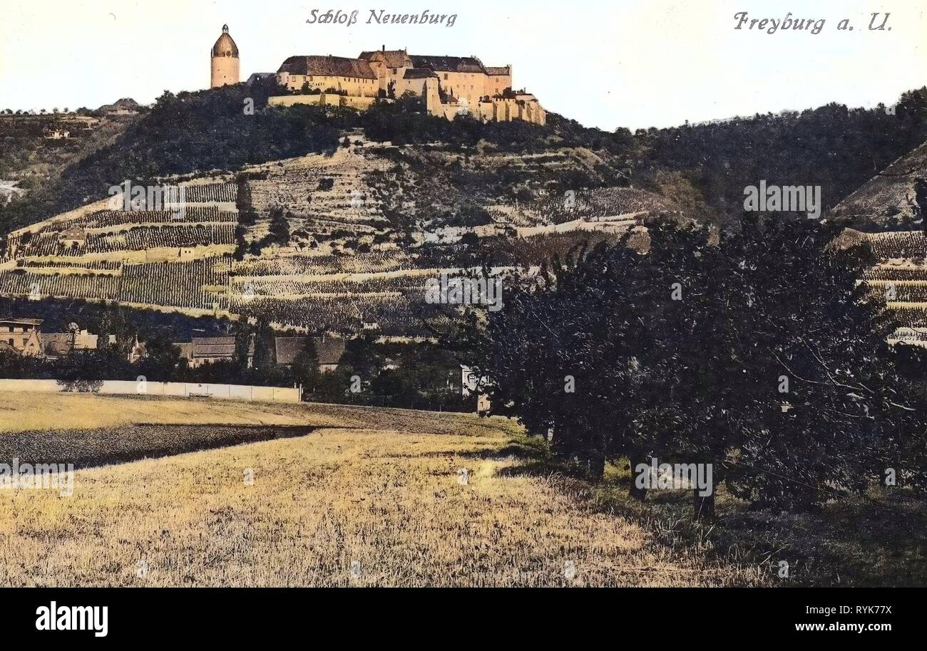 Neuenburg Castle (Freyburg), 1919, Saxony-Anhalt, Freyburg, Unstr ...