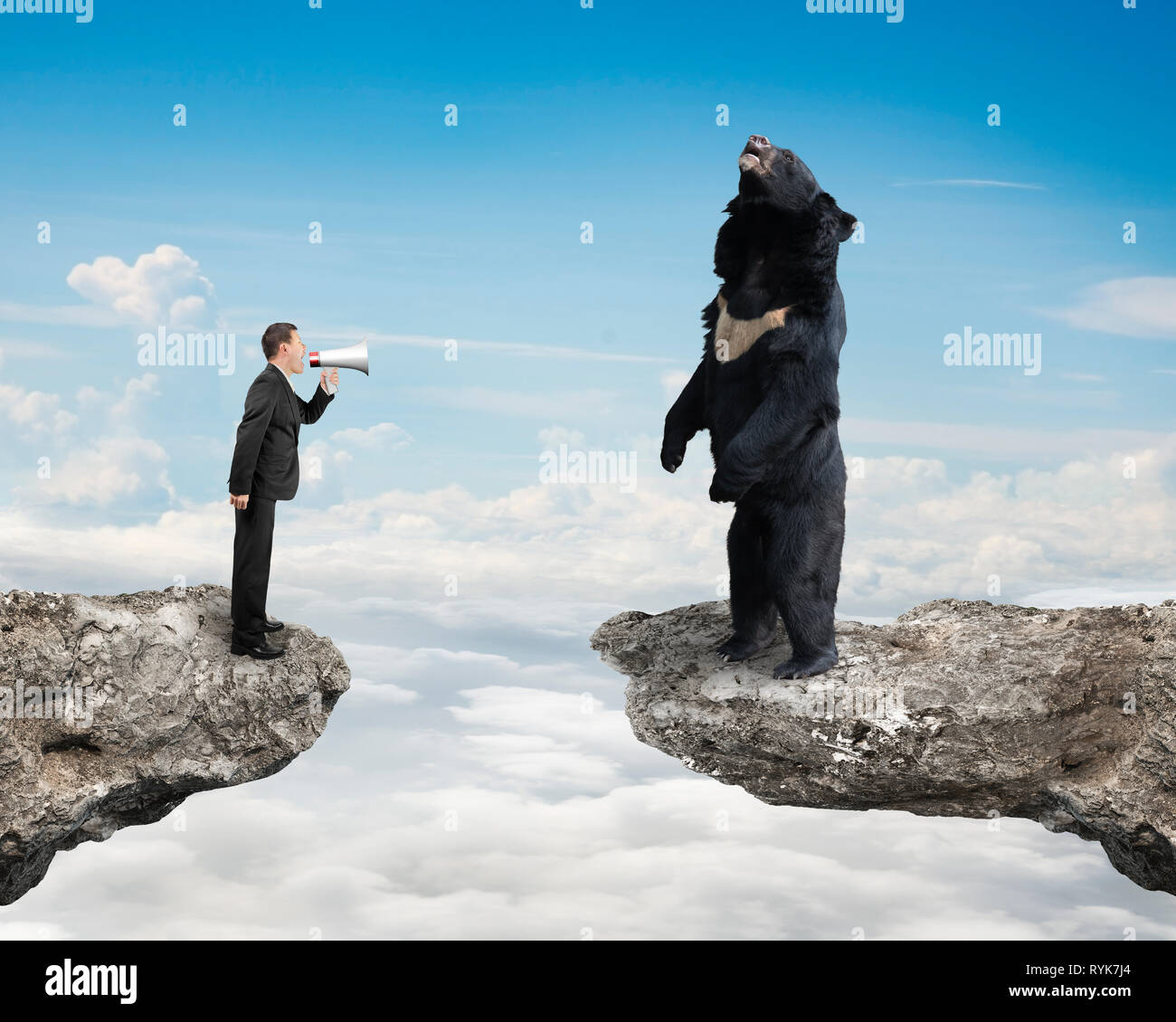 Shouting bear hi-res stock photography and images - Alamy