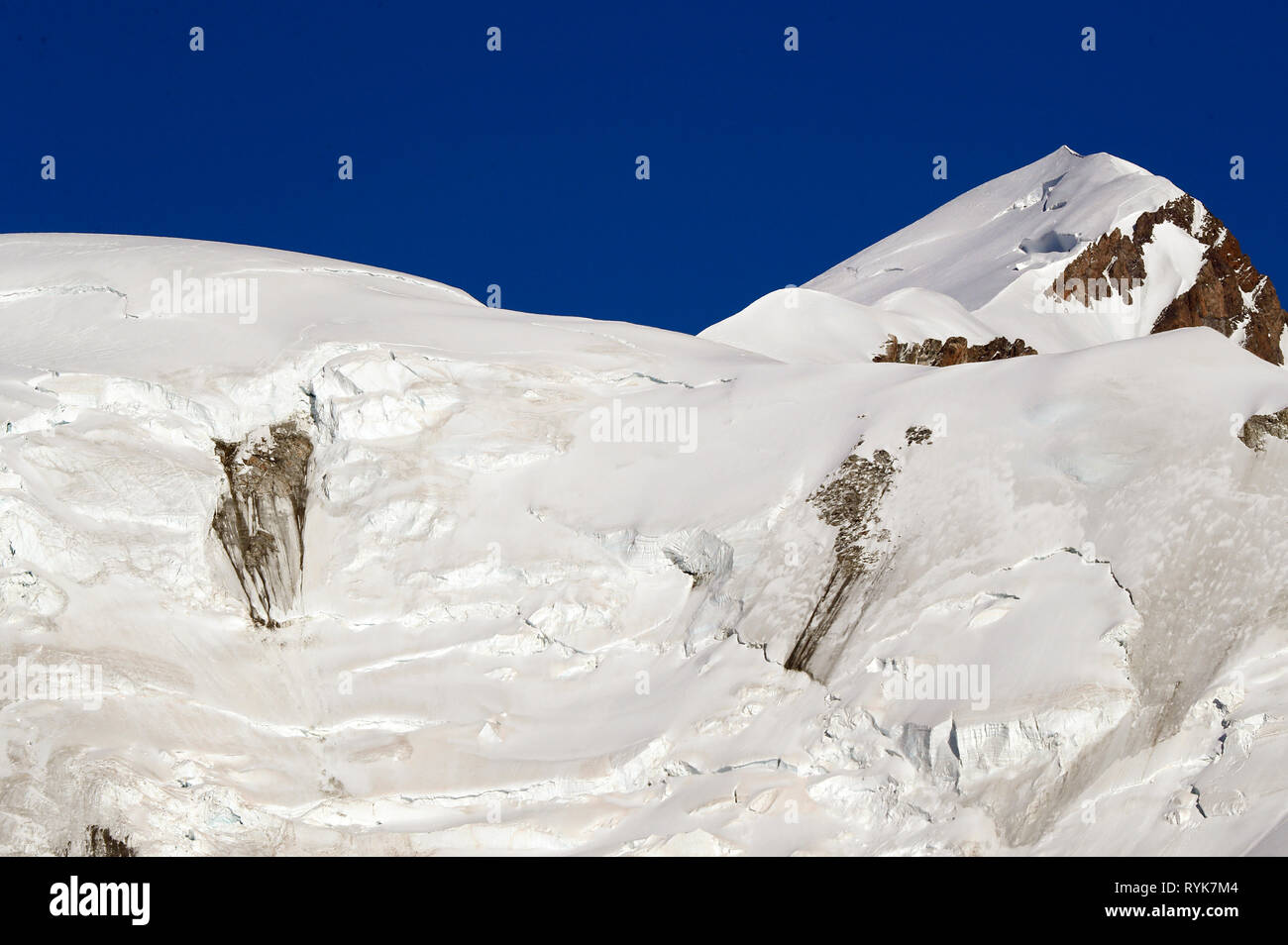 Landscape of the French Alps in summer. Mont Blanc Massif. France Stock ...